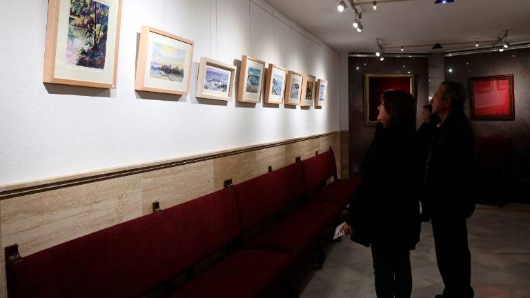 Arturo Aponte expone su arte en acuarelas